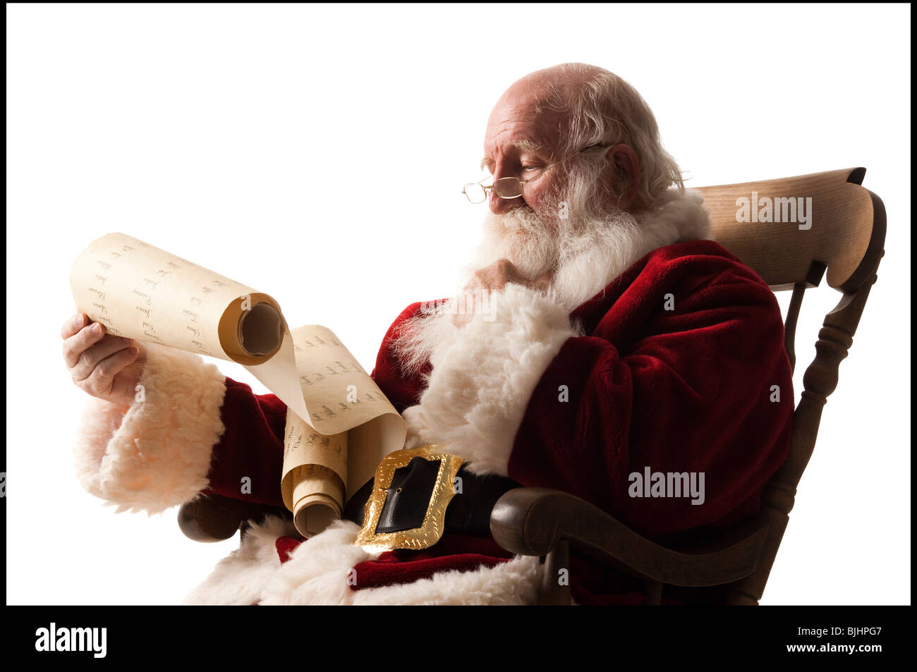 Side view cheerful santa claus hi-res stock photography and images - Alamy