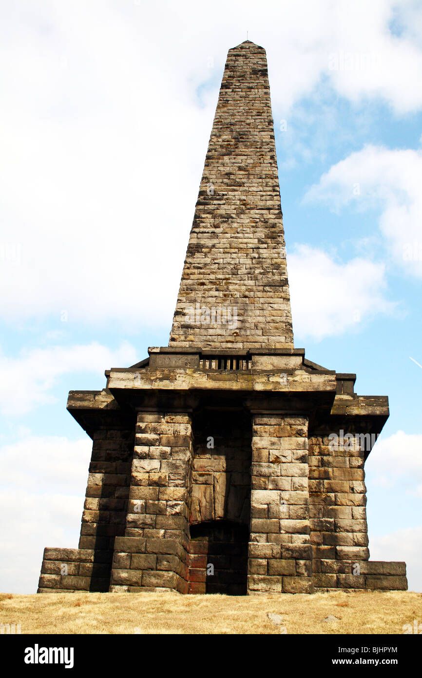 Stoodley Pike Pennine Beacon commemorative Monument Langsfield Common ...