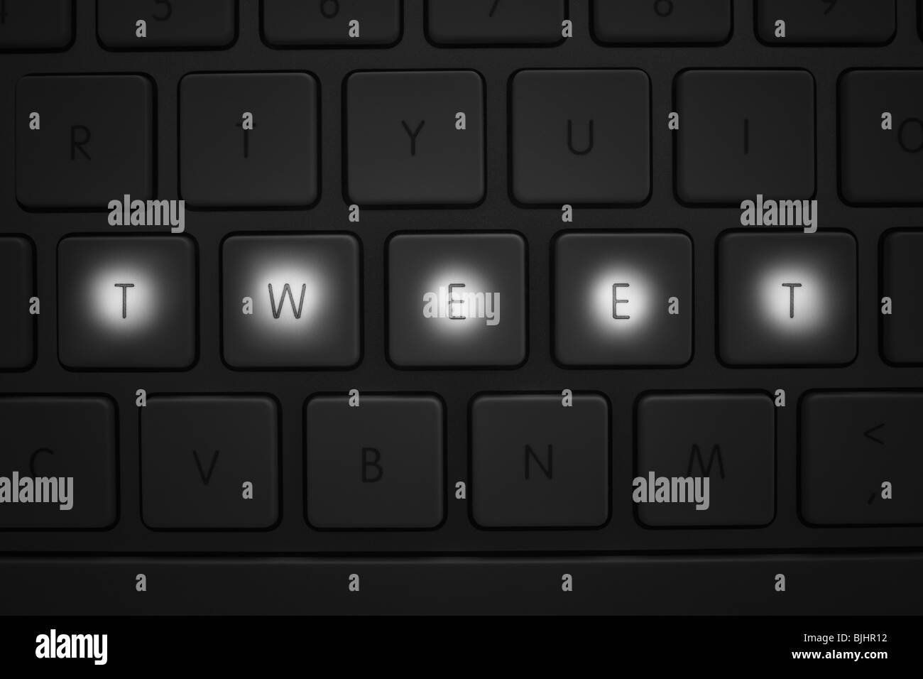 Technology keyboard words Black and White Stock Photos & Images - Alamy