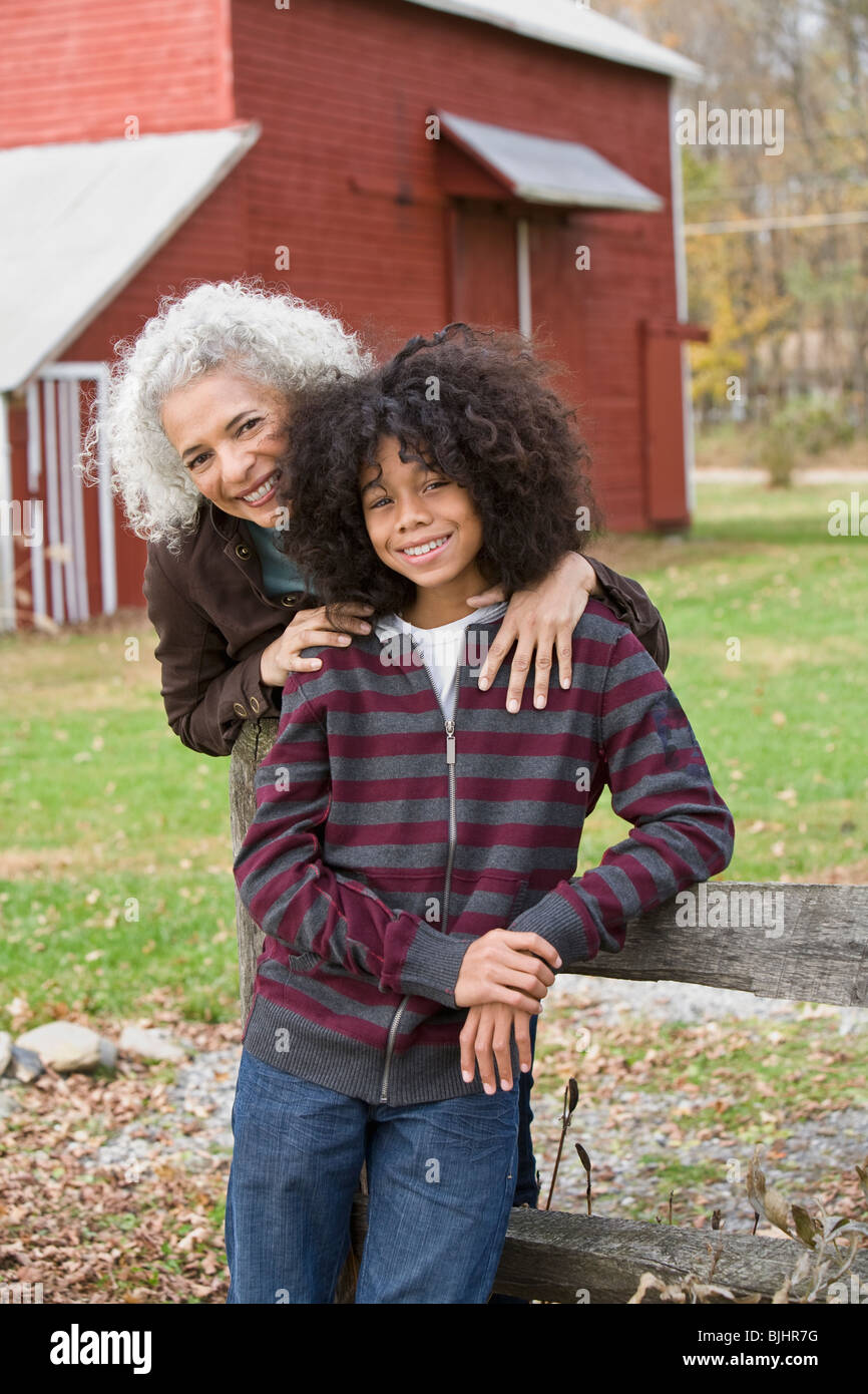 Teen boy embracing mom hi-res stock photography and images - Alamy