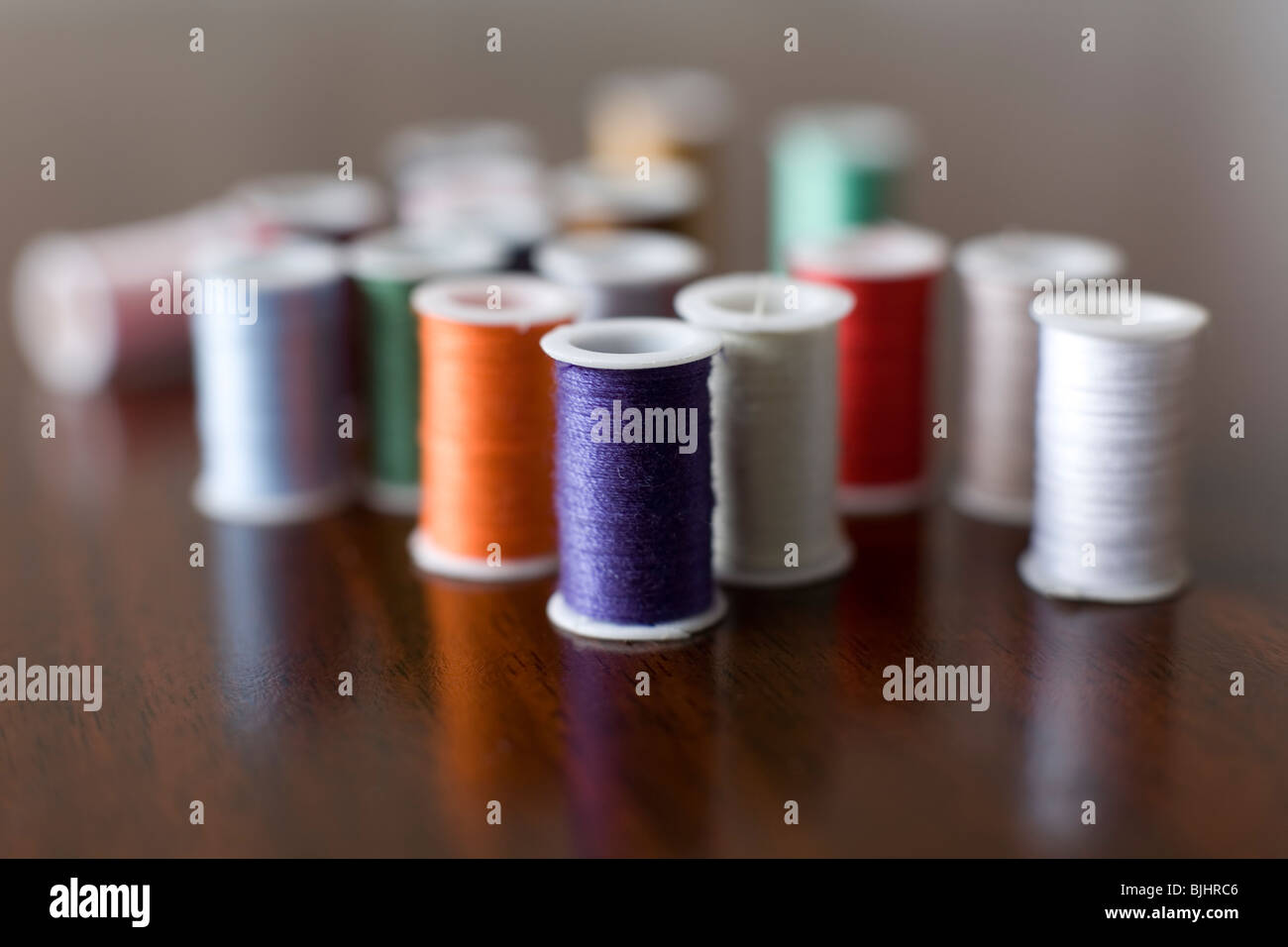 Spools of thread Stock Photo - Alamy