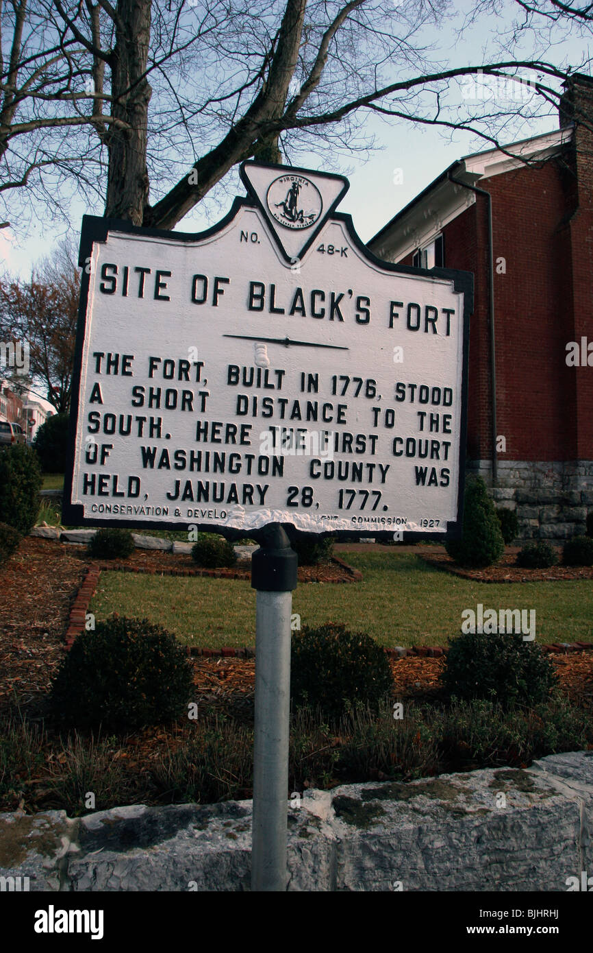 Site of Black's Fort The fort, built in 1776, stood a short distance to ...