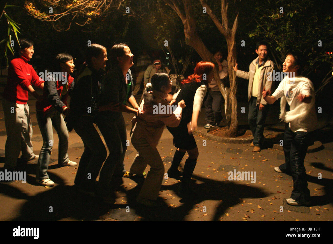 Playing blind mans bluff hi-res stock photography and images - Alamy