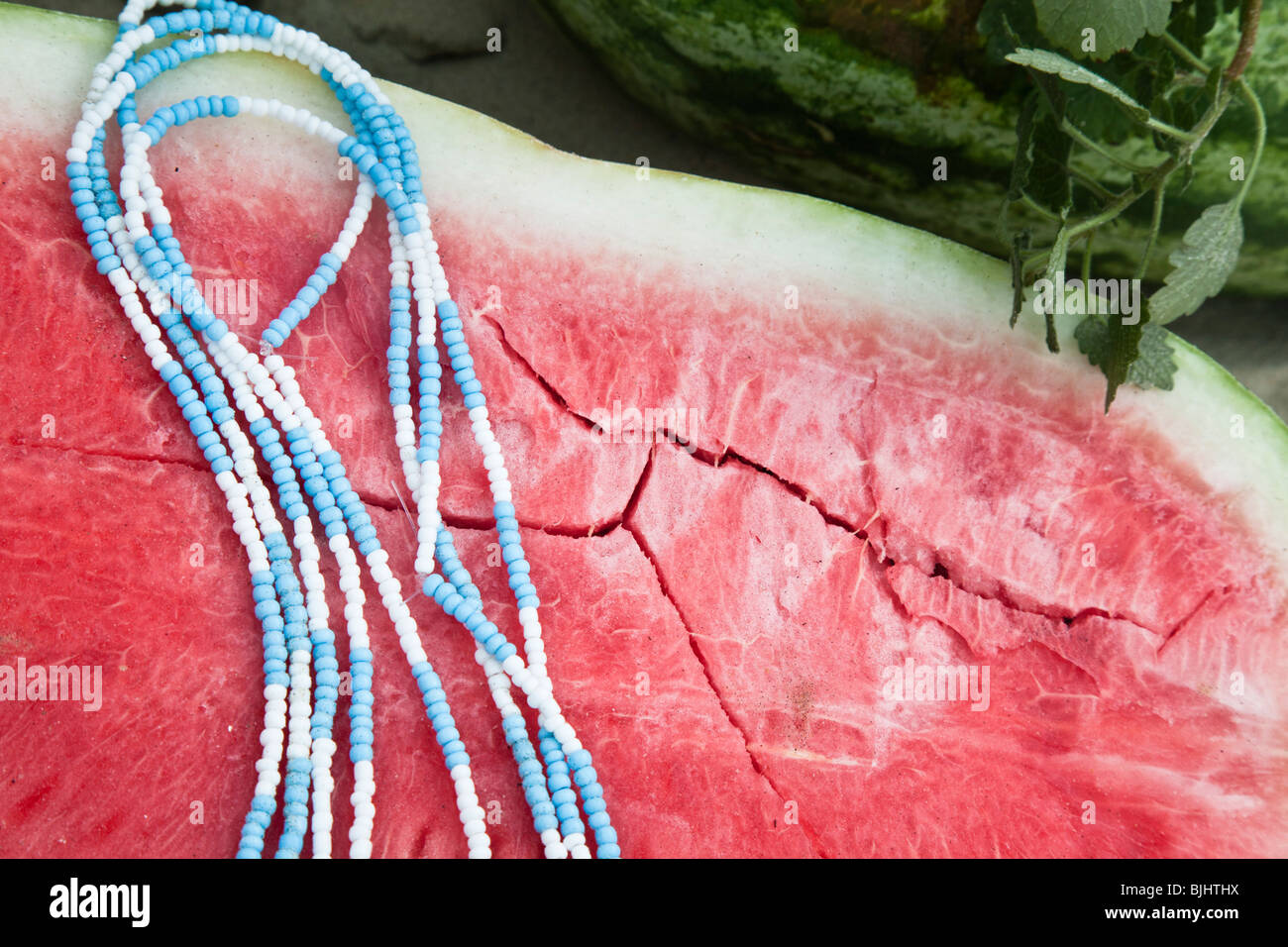Ritual offering on the "Day of Yemanja", goddess of water, in ...