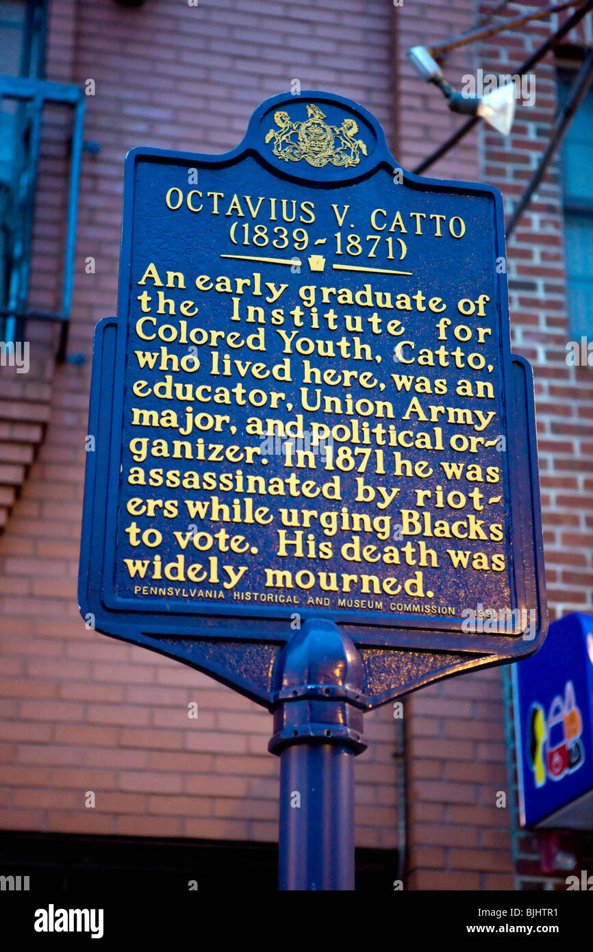 Octavius V. Catto (1839-1871) An early graduate of the Institute for ...