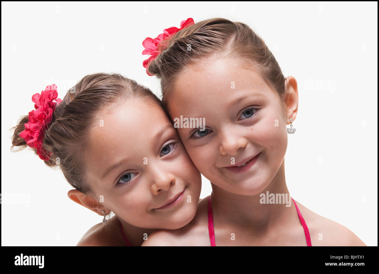 Twins sisters identical siblings hi-res stock photography and images ...