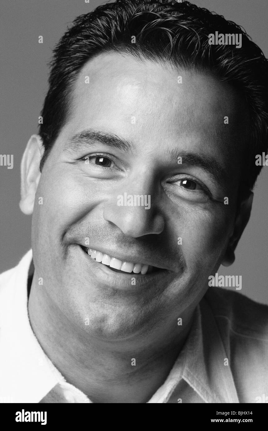 Man facing camera Black and White Stock Photos & Images - Alamy