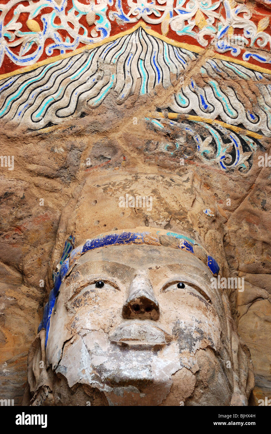 The Yungang Grottoes are ancient Buddhist temple grottoes near the city ...