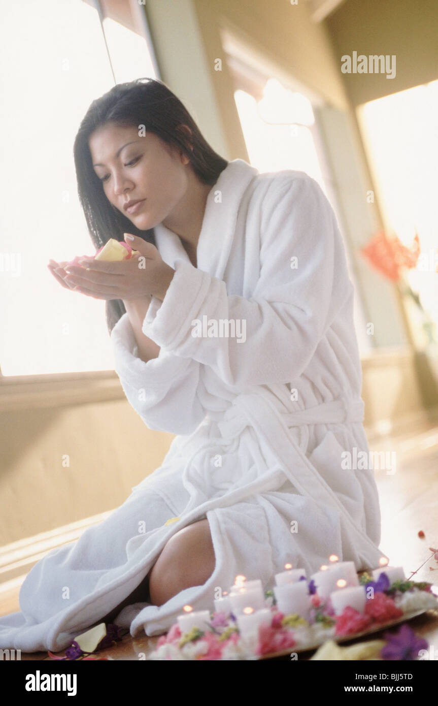 Woman at the spa Stock Photo - Alamy