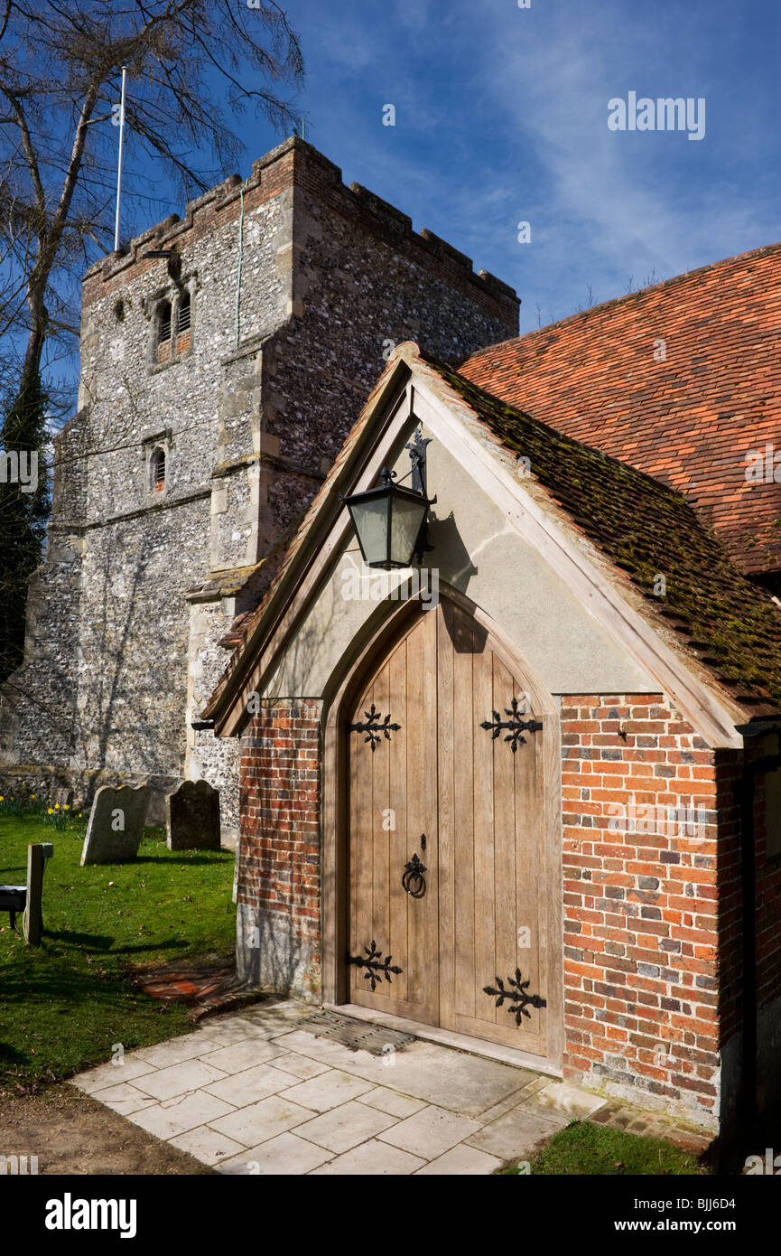 St Mary the Virgin rural village parish church of Turville ...