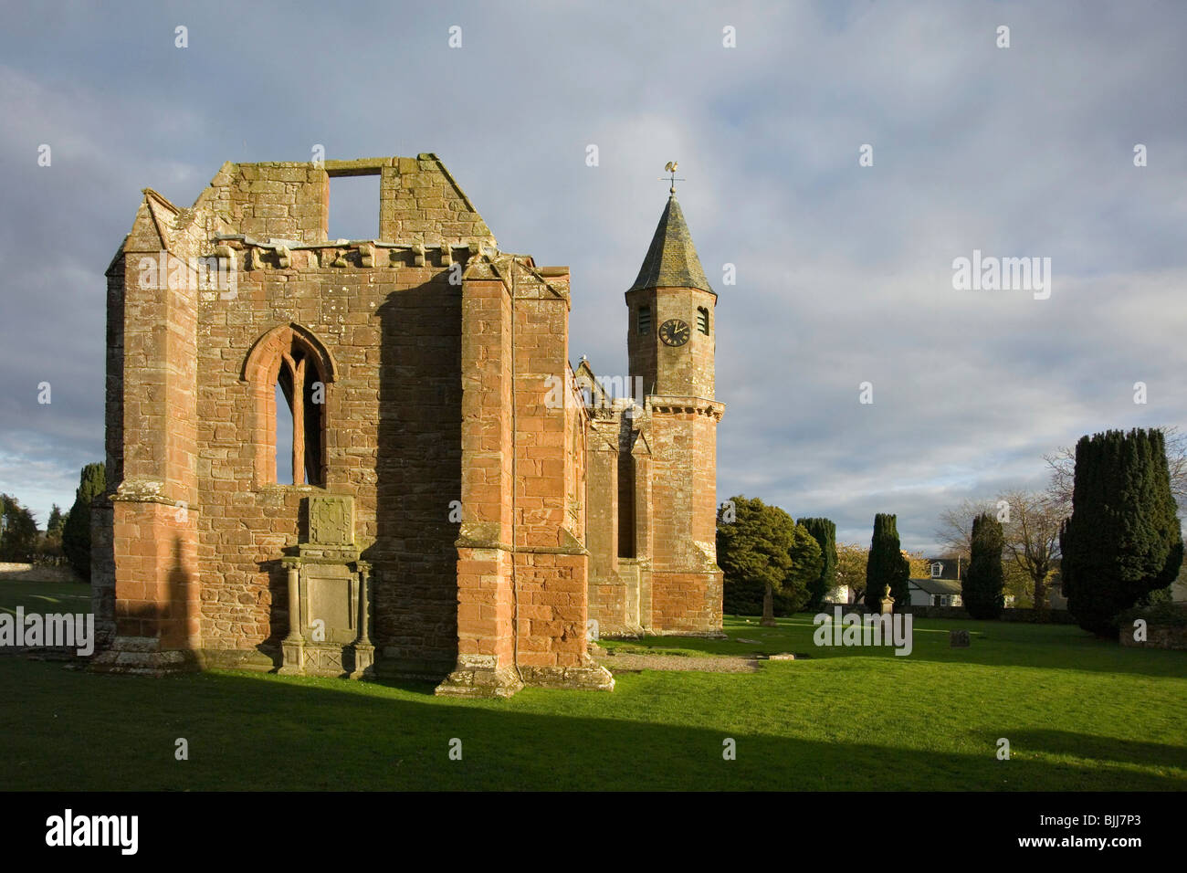 View of gable end of Fortrose Cathedral Black Isle Ross & Cromarty ...