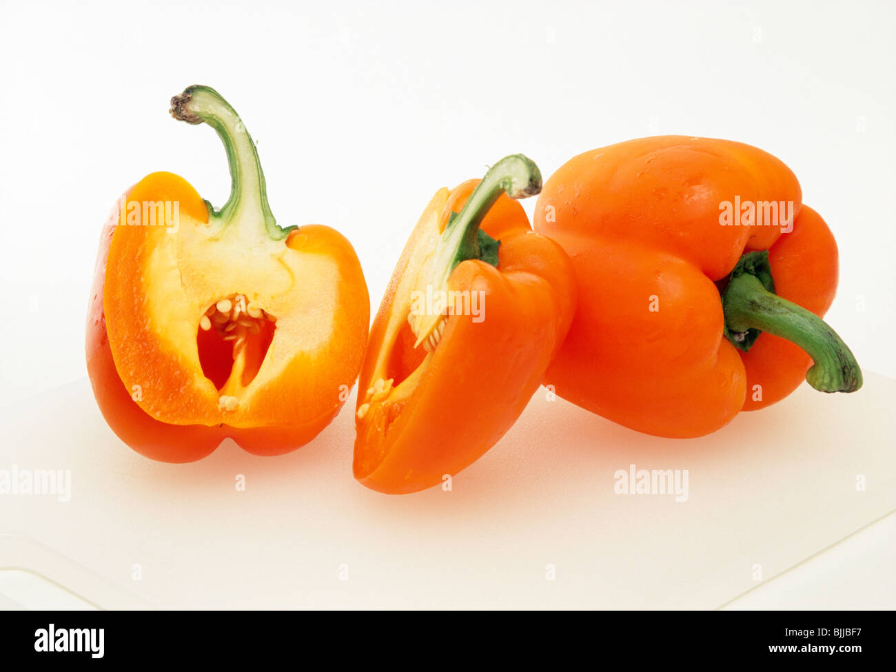 Orange Bell Peppers Stock Photo - Alamy