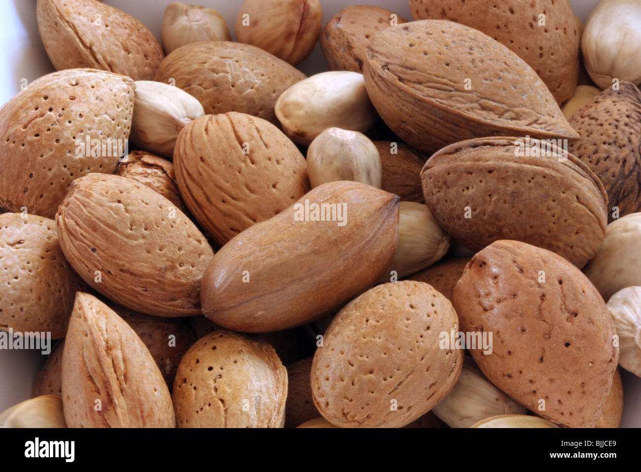 selection of healthy nuts Stock Photo - Alamy