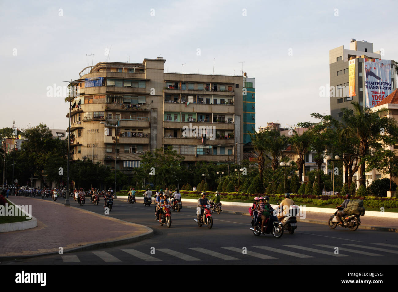 Traffic on the streets of Saigon or Ho Chi Minh City in Vietnam Stock ...