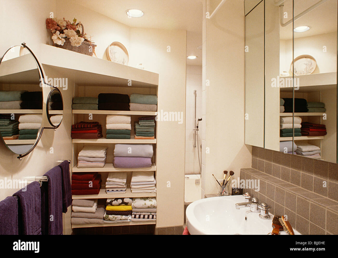 Compact Bathroom Interior Stock Photo - Alamy