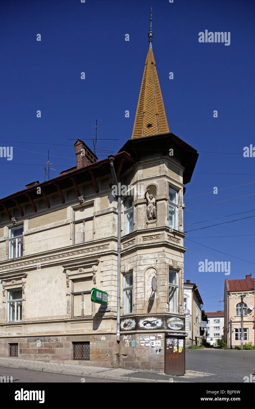 Drohobych,Drohobycz,Old town,typical houses,Lviv/Lvov Oblast,Western ...