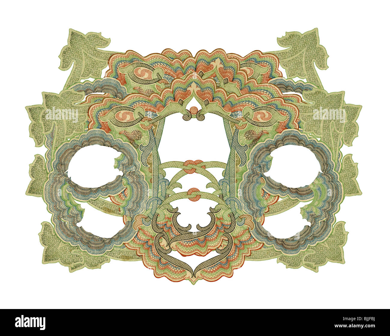 Luxuriously illustrated old colored victorian frame Stock Photo - Alamy