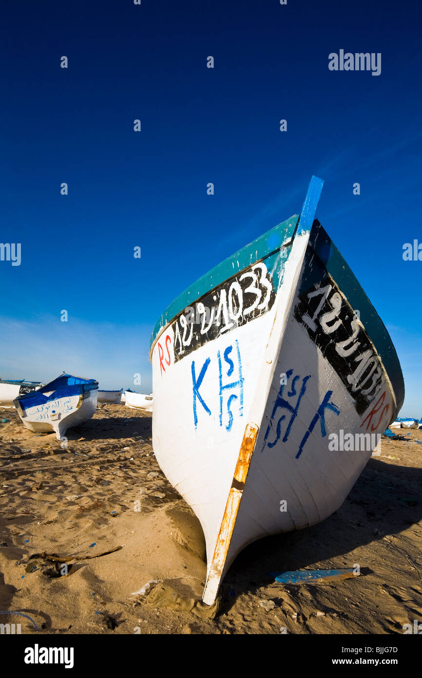 Western Sahara, fishing boats Stock Photo - Alamy