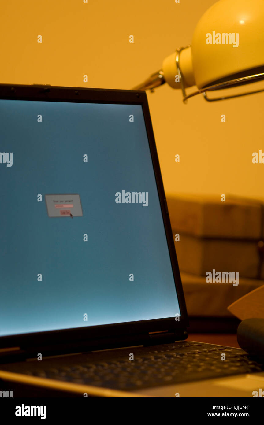 Login on computer screen Stock Photo - Alamy