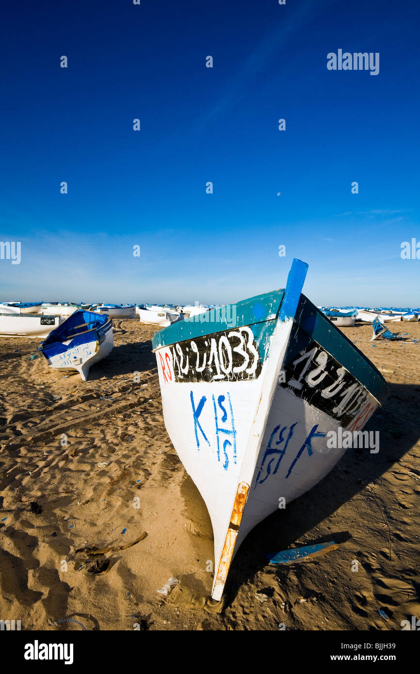 Western Sahara, fishing boats Stock Photo - Alamy
