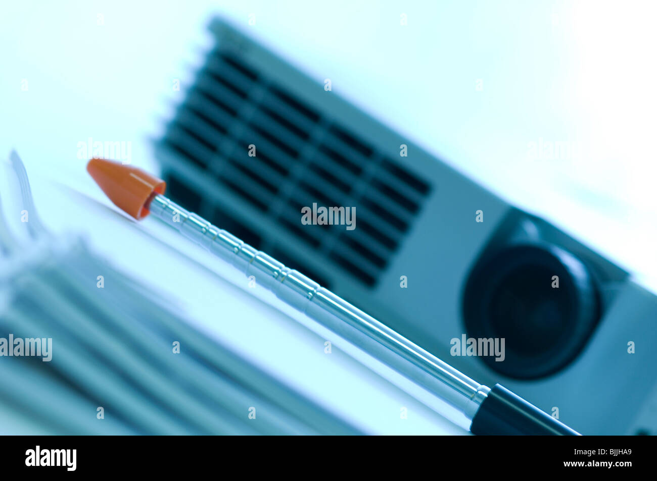 Screen projector and data Stock Photo - Alamy