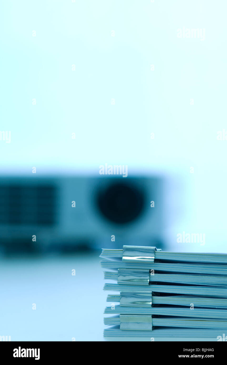 Screen projector and data Stock Photo - Alamy