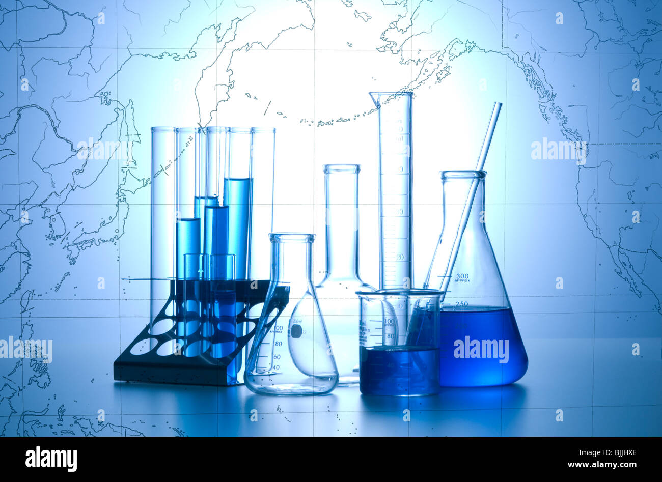 Digital composite world map against hi-res stock photography and images ...