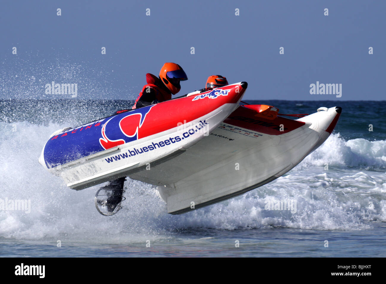 Zapcat Racing Watergate Bay North Cornwall Stock Photo - Alamy