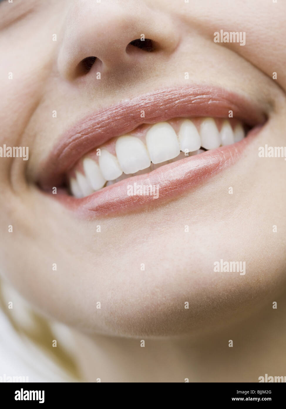 Closeup of woman with eyes closed Stock Photo - Alamy