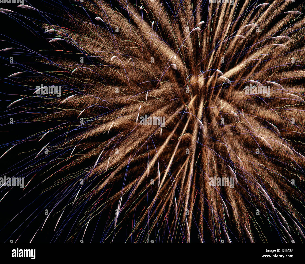 Japan, Kyoto, Hanabi Fireworks display or Flowers Of Fire Stock Photo ...