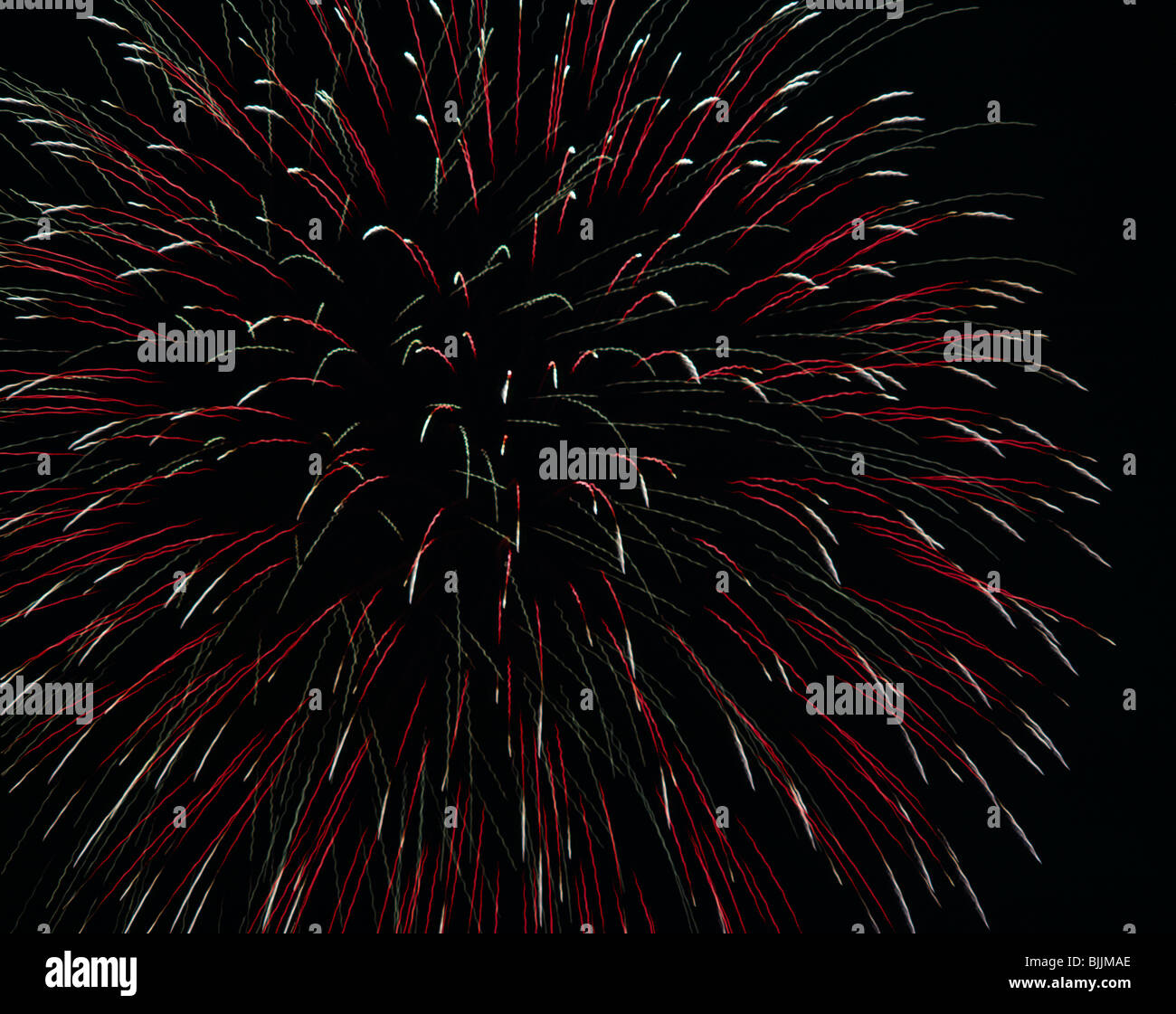 Japan, Kyoto, Hanabi Fireworks display or Flowers Of Fire Stock Photo ...