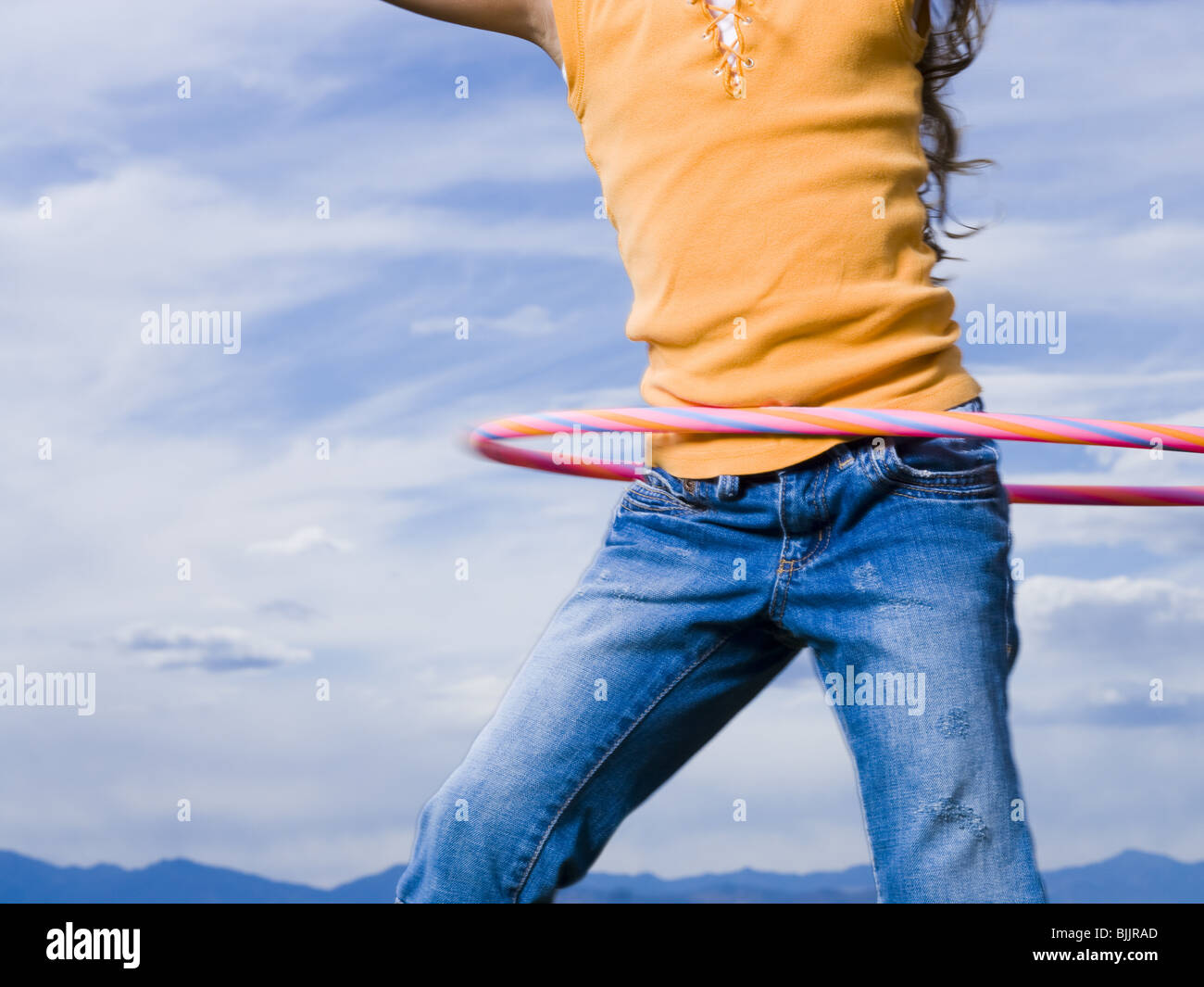 Hula hoop girls hi-res stock photography and images - Alamy