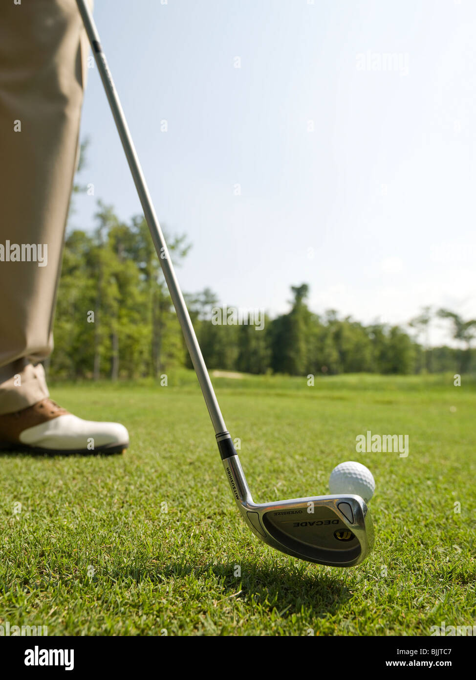 Golf club hit ball hi-res stock photography and images - Alamy
