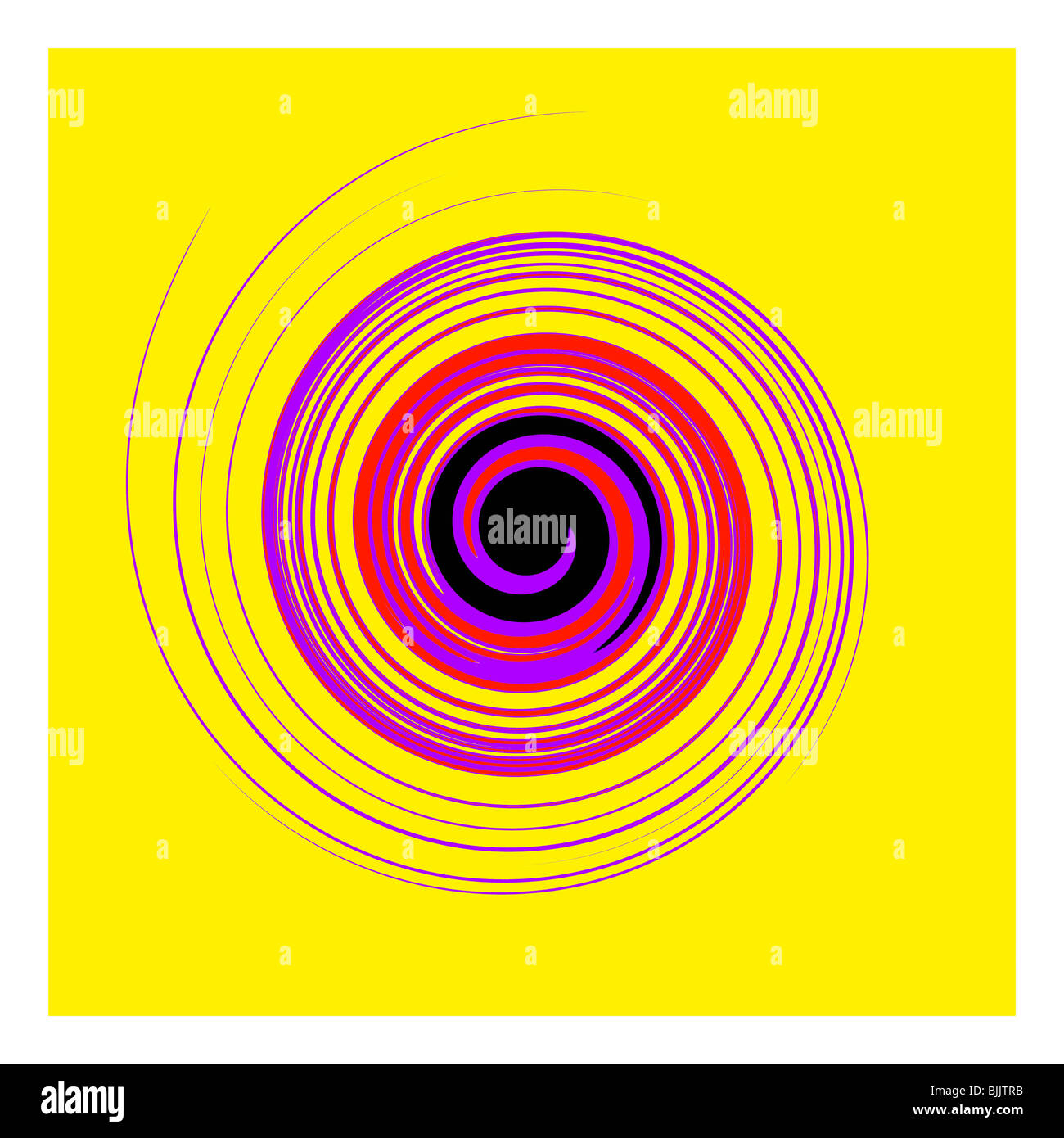Abstract Pattern Swirl Yellow Art Round Circle Stock Photo - Alamy