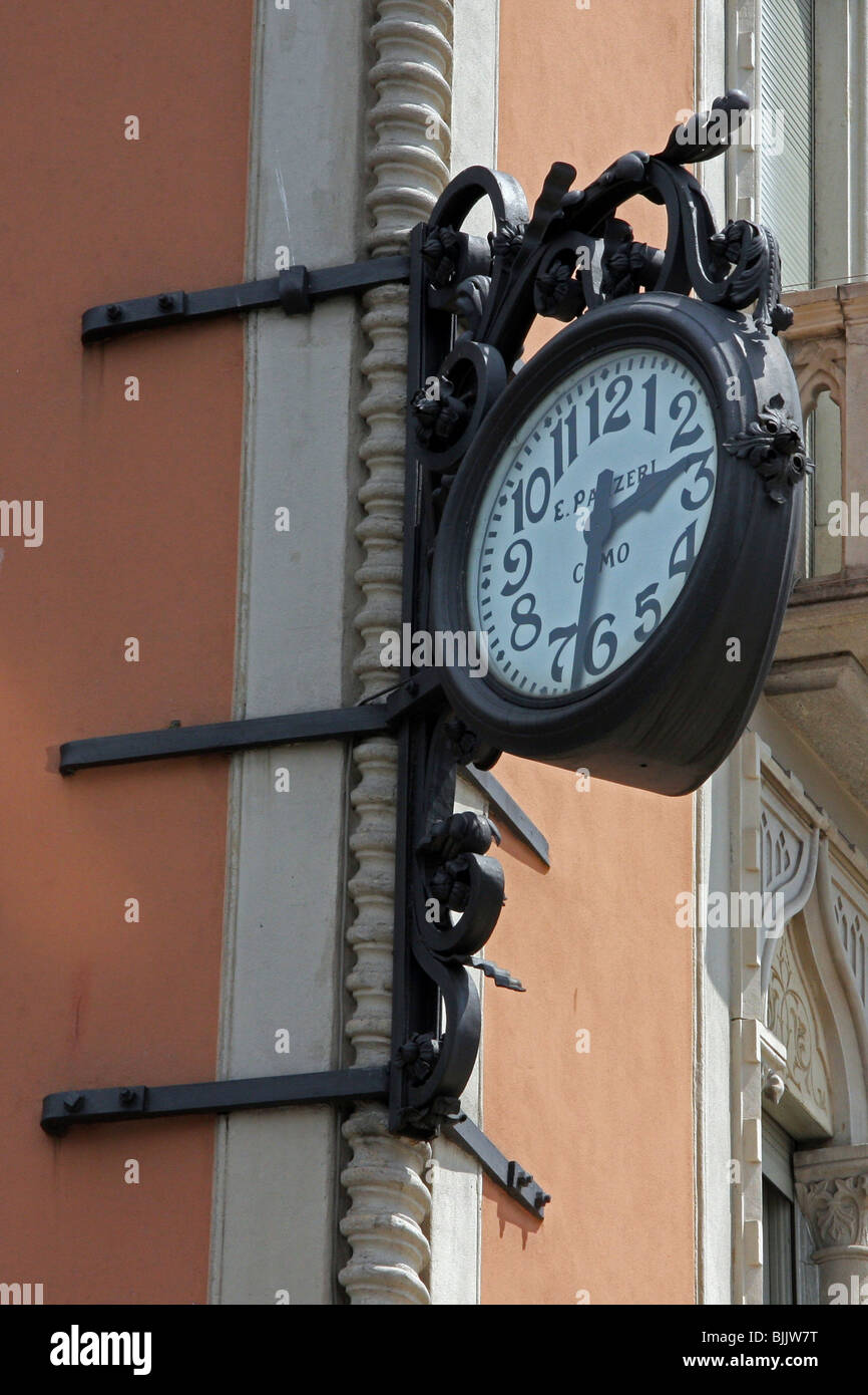 Italy, Lombardy, Lake Como clock Stock Photo - Alamy