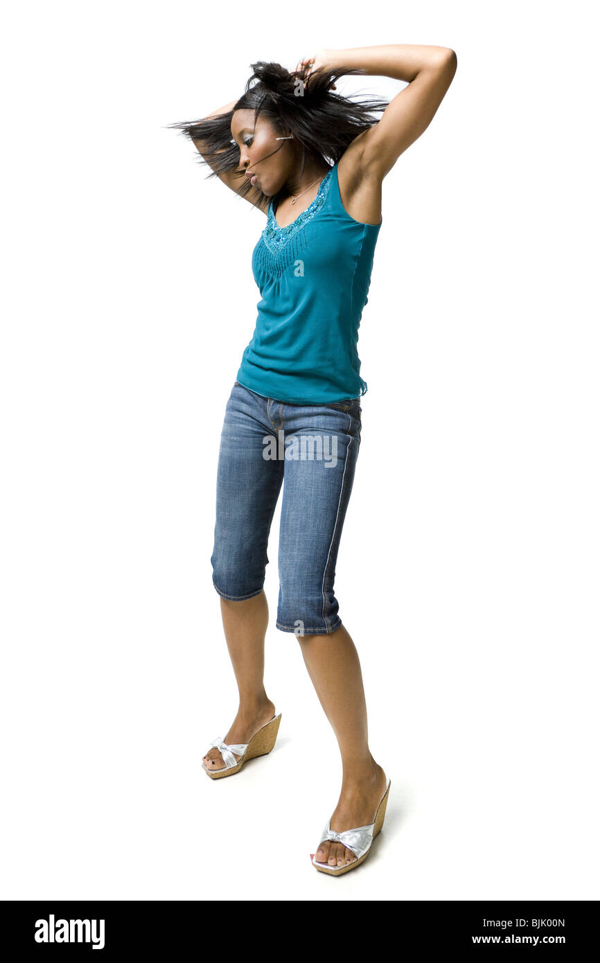 Woman dancer silhouette photograph hi-res stock photography and images ...