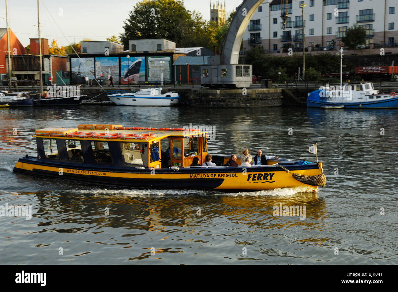 The ferry, Matilda of Bristol, in the Floating Harbour by Princes Wharf ...