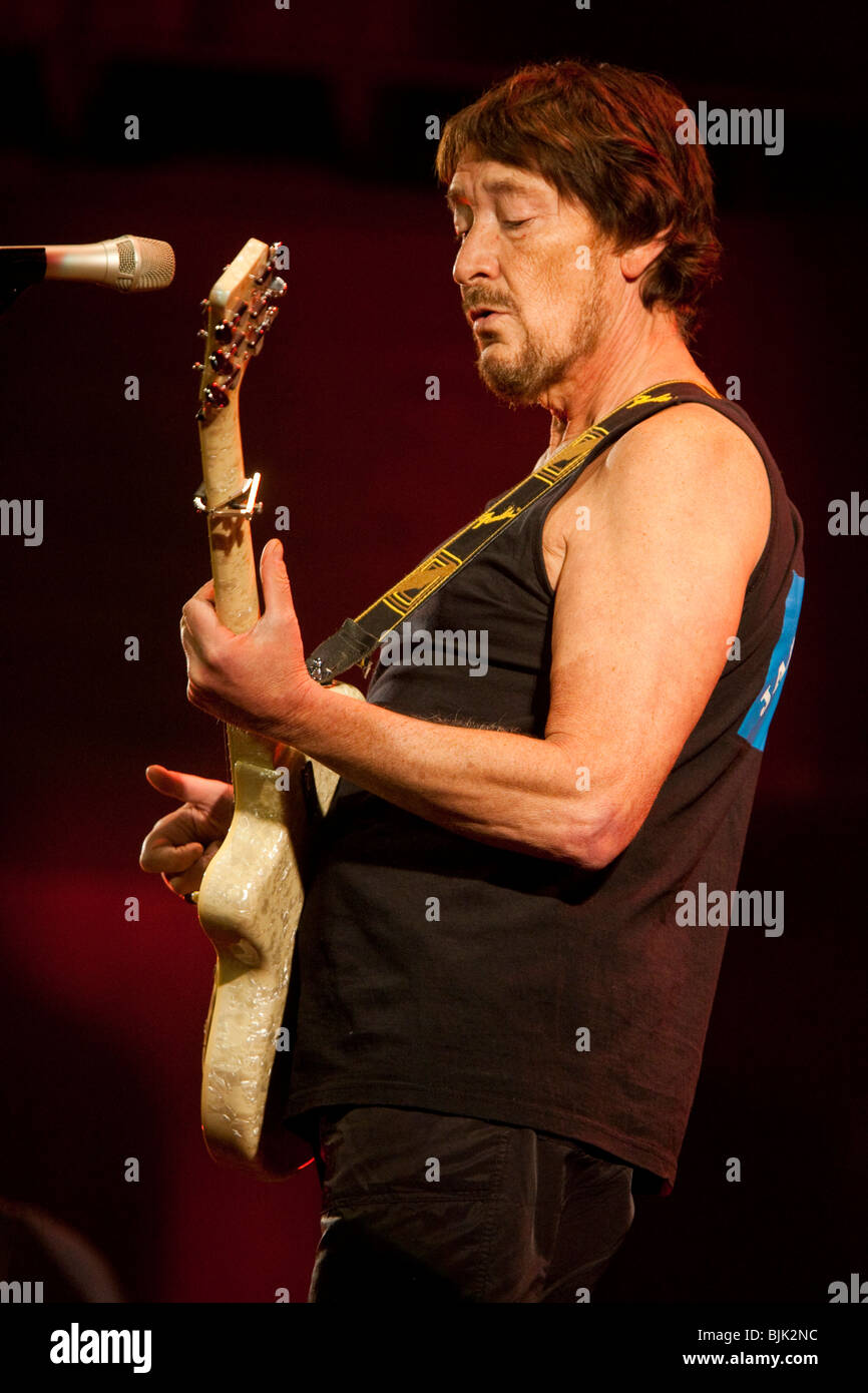 British singer and songwriter Chris Rea performing live in the concert ...