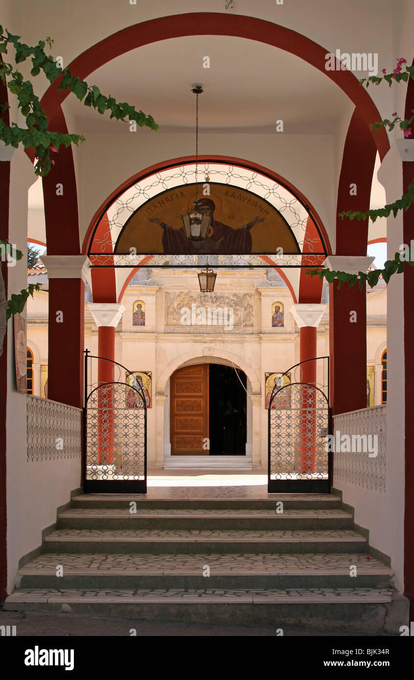 Entrance of the Kalivianis convent, orphanage, girl boarding school and ...