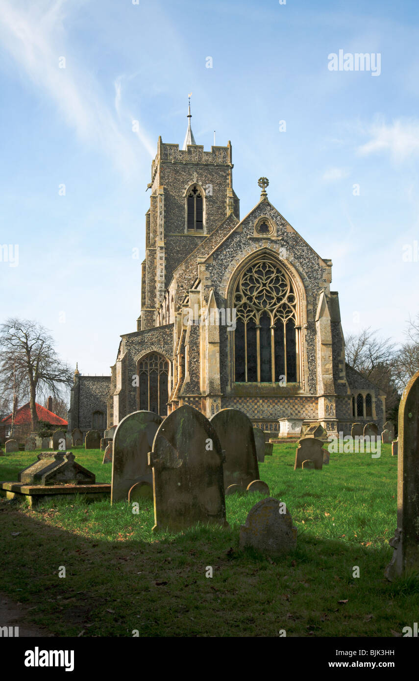 The Church of Saint Mary at Martham, Norfolk, United Kingdom Stock ...