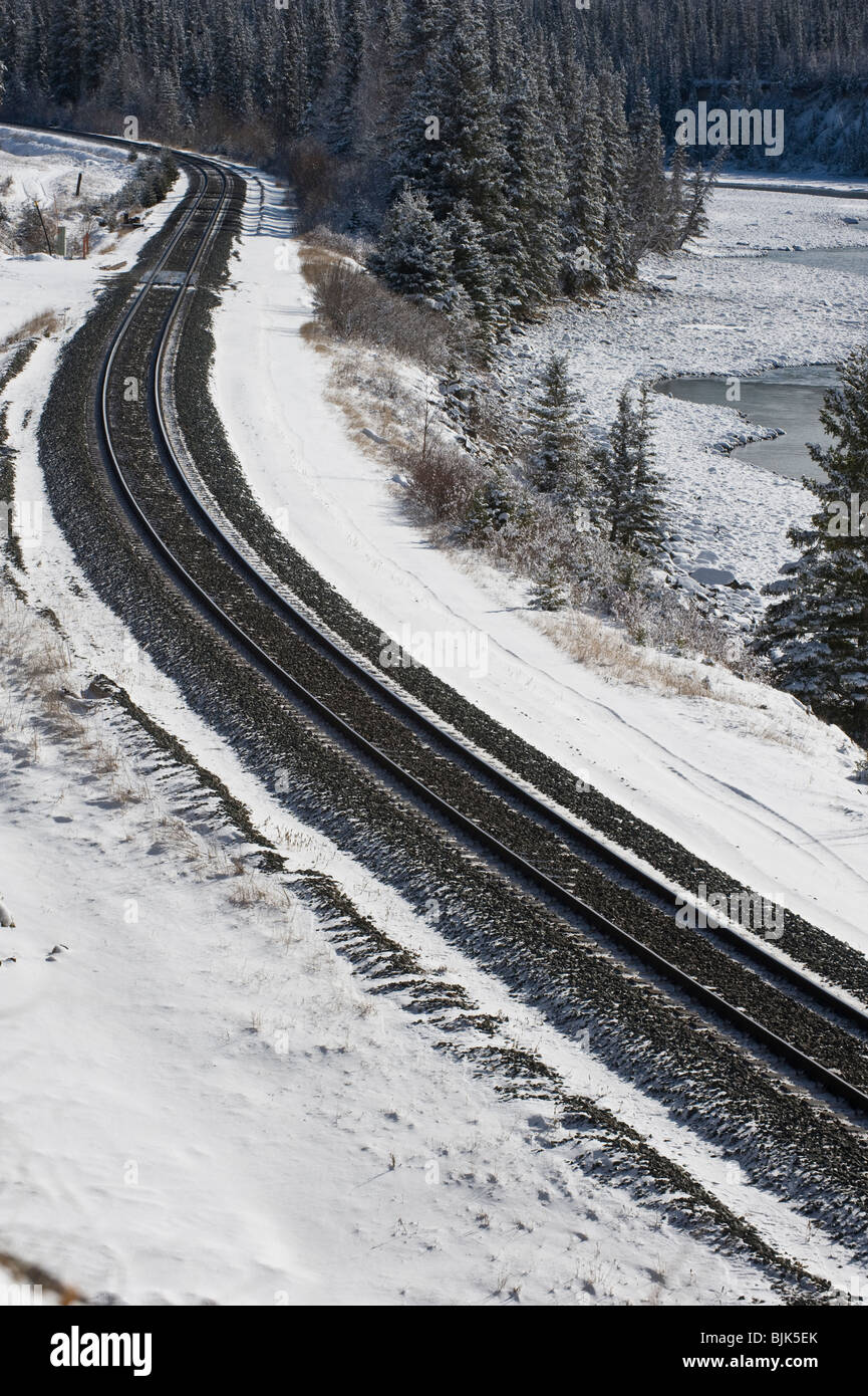 Robert mcgouey winding train tracks hi-res stock photography and images ...
