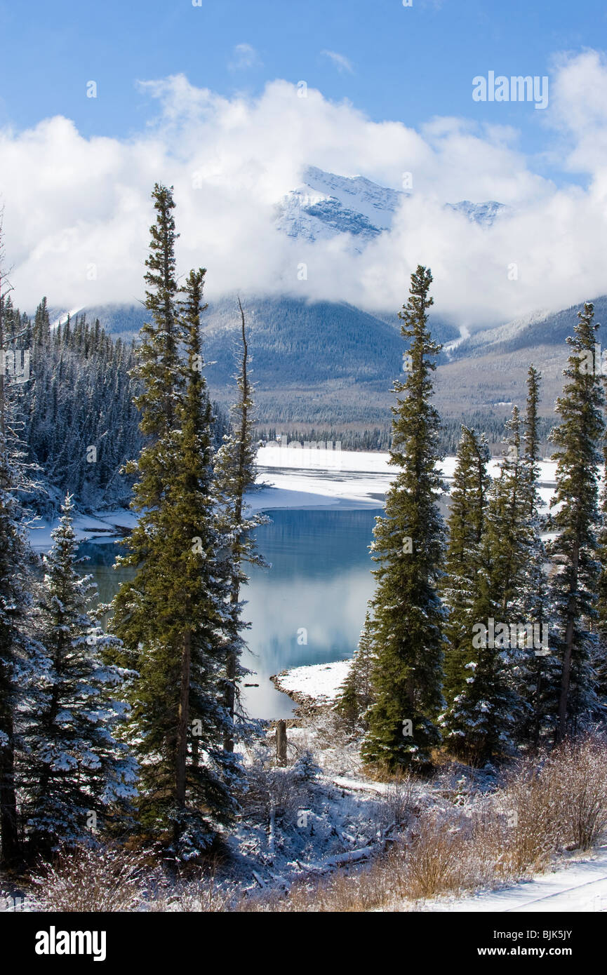 A late winter Alberta foothills landscape Stock Photo - Alamy