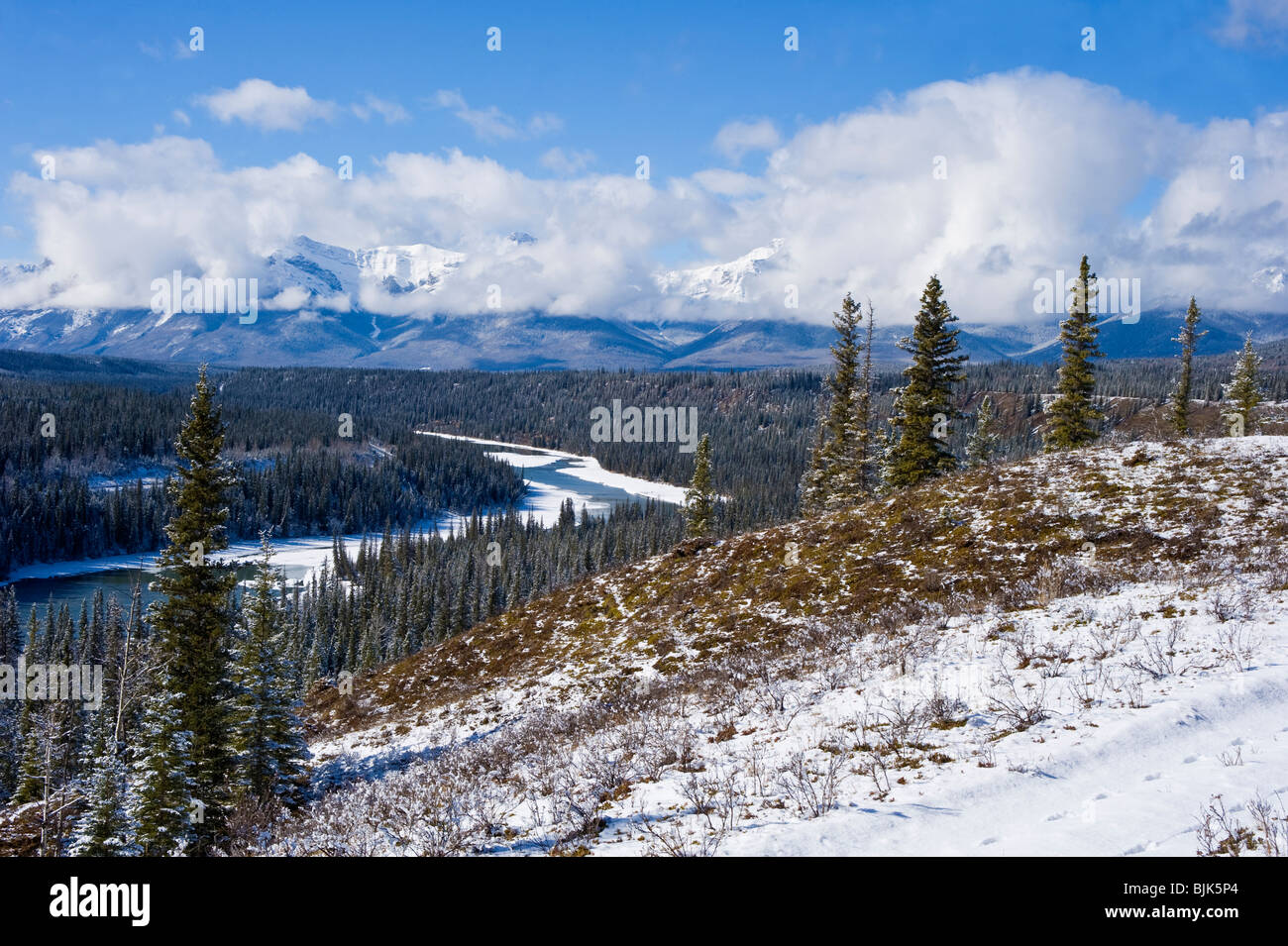 A late winter Alberta landscape Stock Photo - Alamy