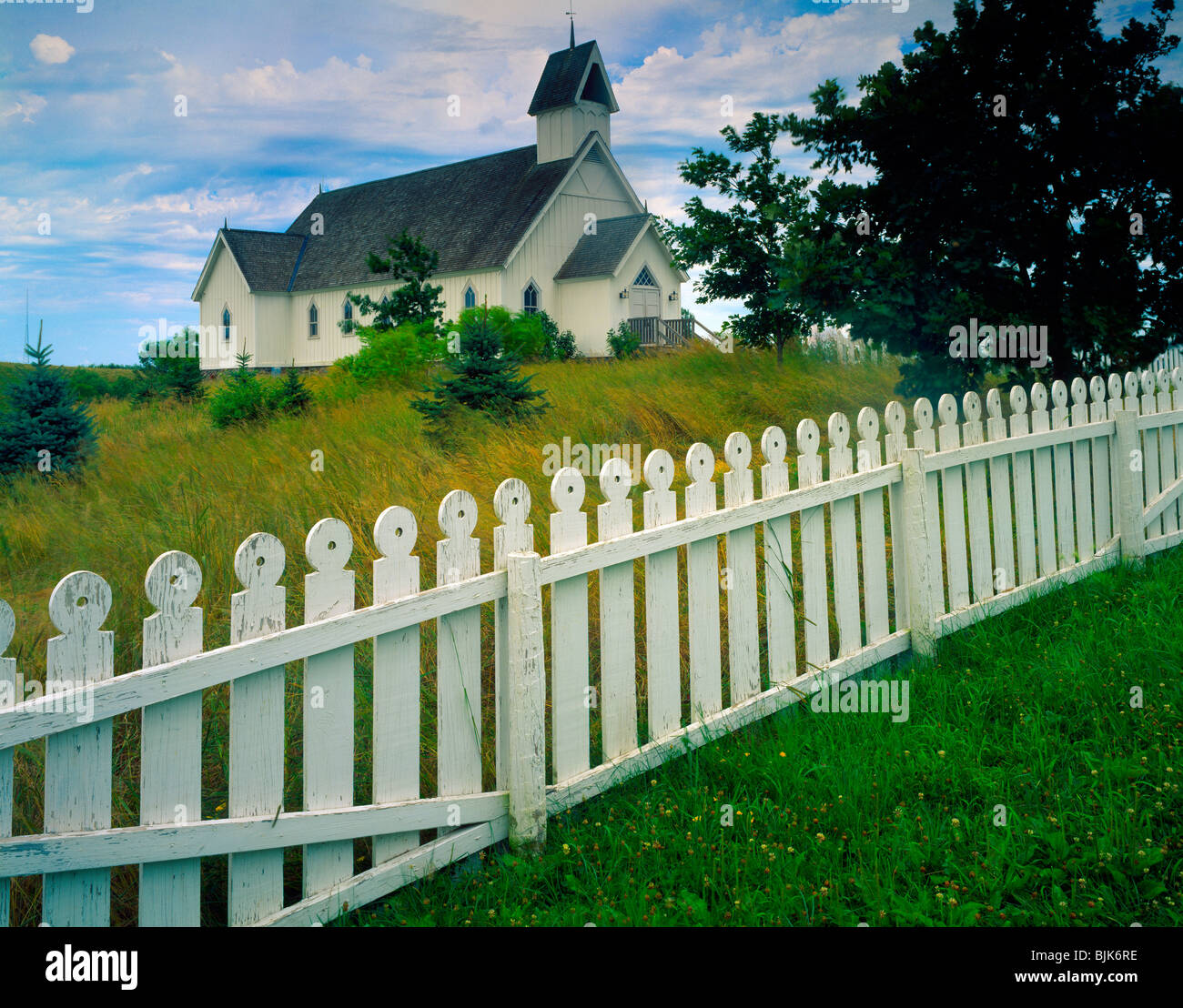 Country church, Polk County, Iowa, July, 45 H ICI Stock Photo - Alamy