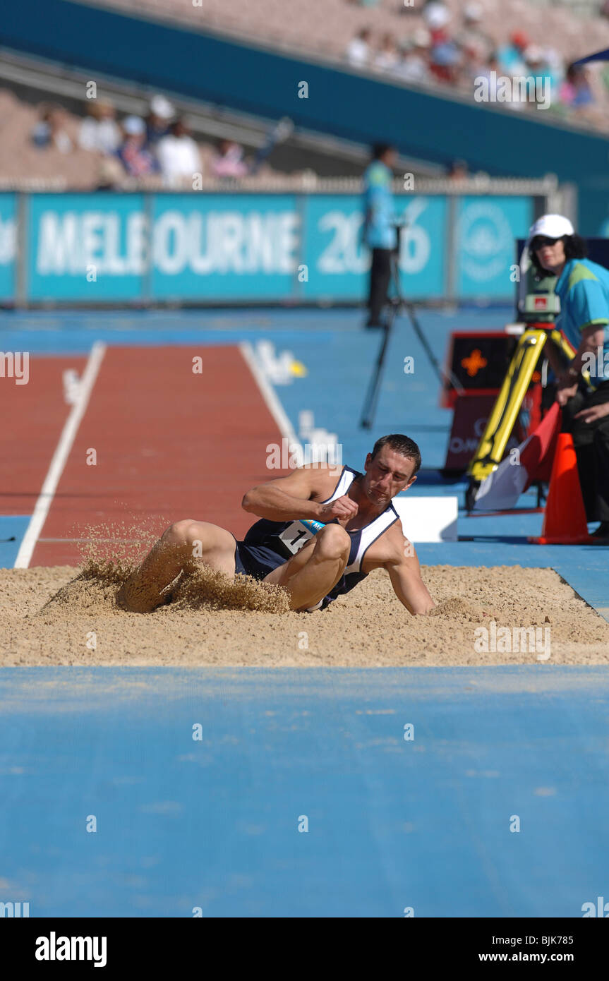 Athletics long jump hi-res stock photography and images - Alamy