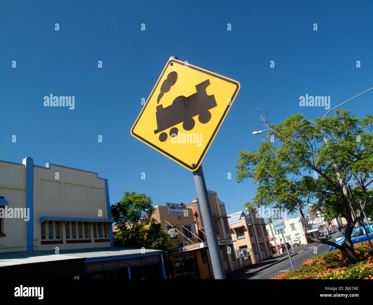 Railroad sign australia hi-res stock photography and images - Alamy