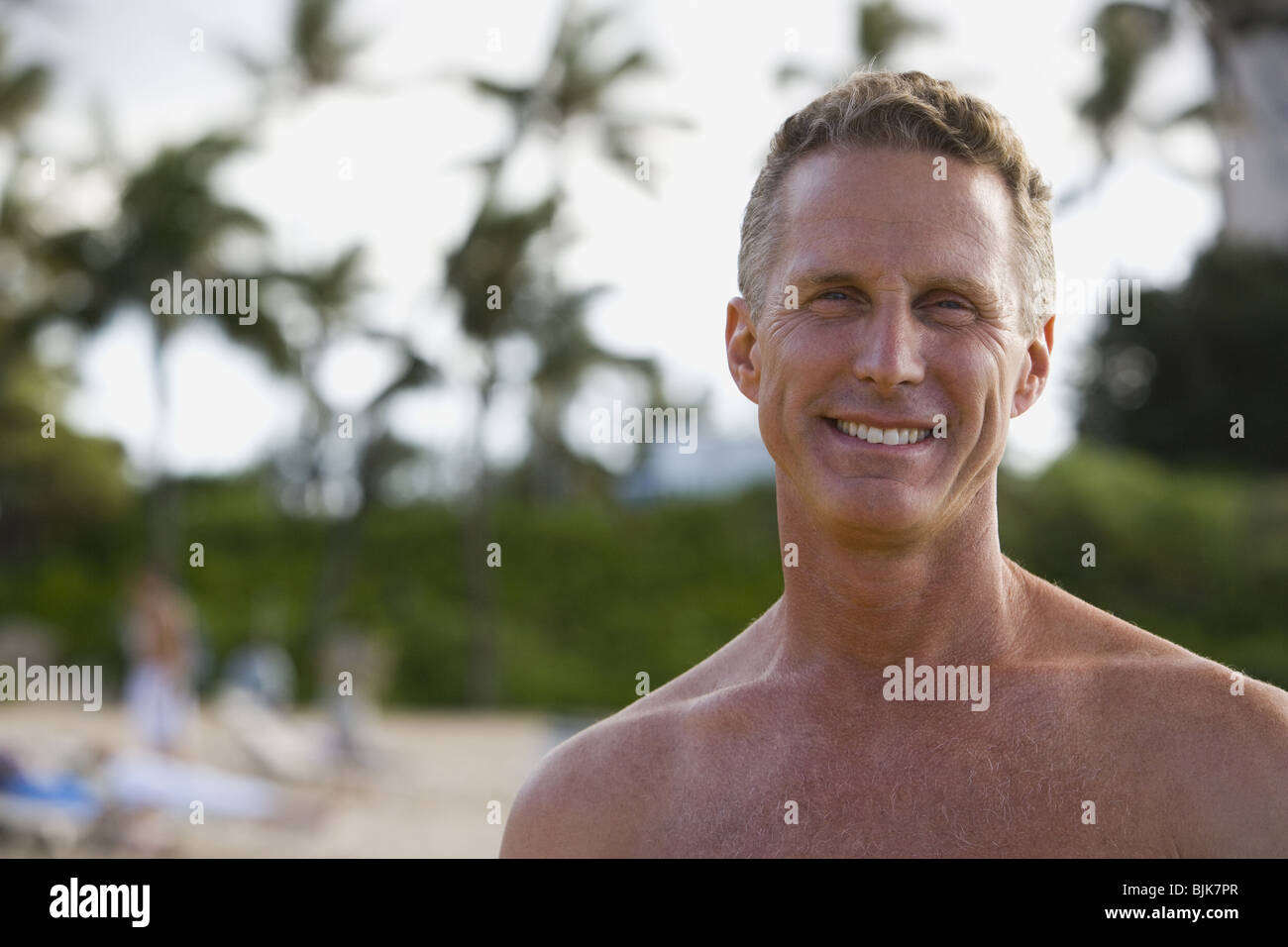 Man smiling outdoors Stock Photo - Alamy