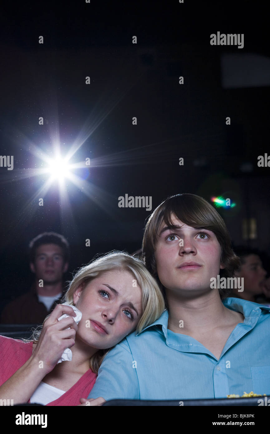 Girl crying movie theater boy hi-res stock photography and images - Alamy