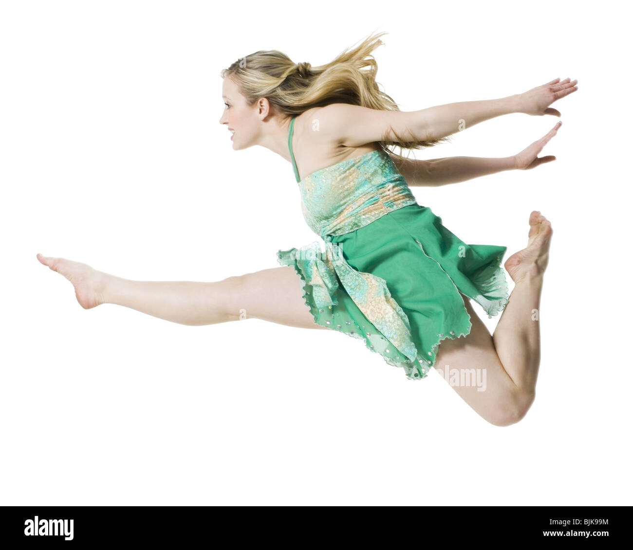 Ballerina dancing and smiling Stock Photo - Alamy