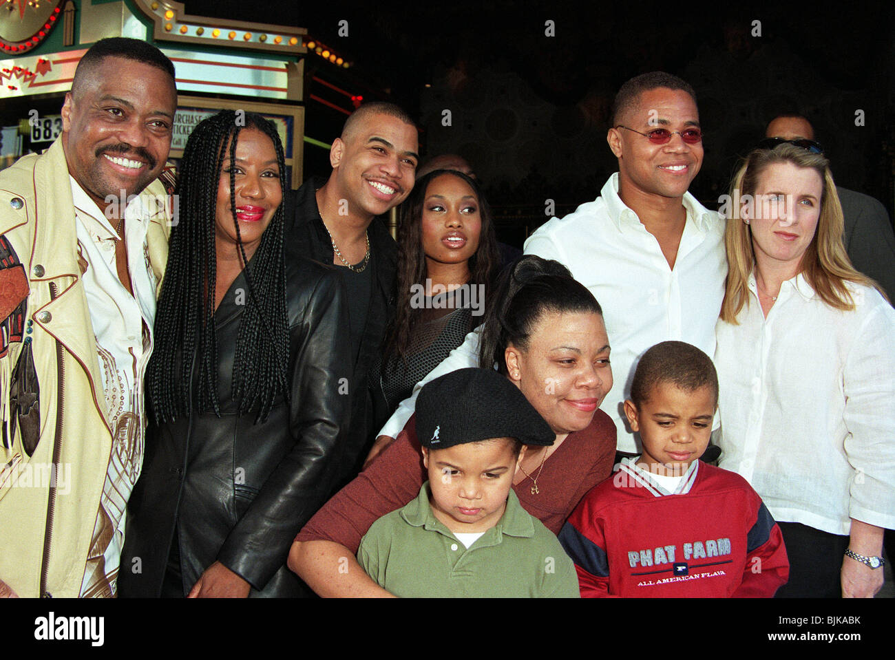CUBA GOODING JNR FAMILY FATHER "SNOW DOGS" FILM PREMIERE EL CAPITAN ...